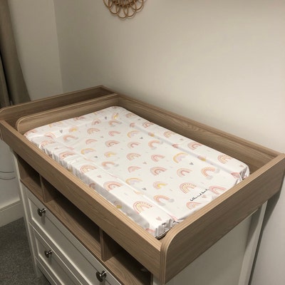 Rainbow Baby Changing Mat // Flat Changing Pad // Baby Girl Changing ...