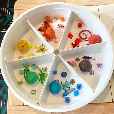 Rainbow Sensory Bin Color Sorting Sensory Kit Sensory Play - Etsy