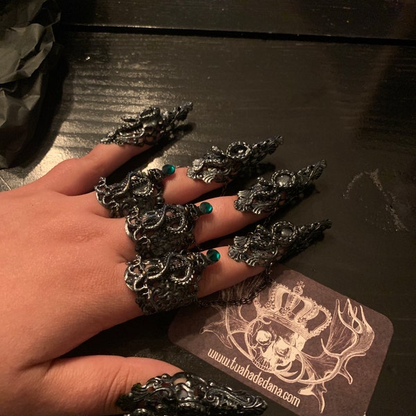 Made to Order / Medusa Snake Finger Armor, Cosplay Costume, Cleopatra ...