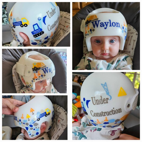 Doc Band Decals, Construction Truck Cranial Helmet Decal Stickers for ...