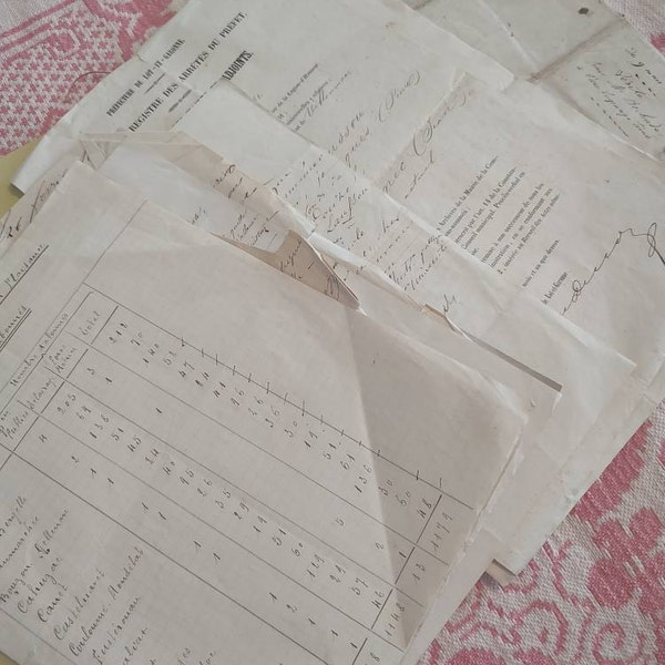 NEW STOCK Fabulous 1950’s Small French Handwritten School Notebook ...