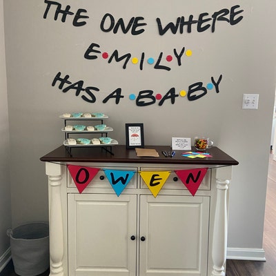 Friends Theme Baby Shower Banner Kit the One Where It's - Etsy