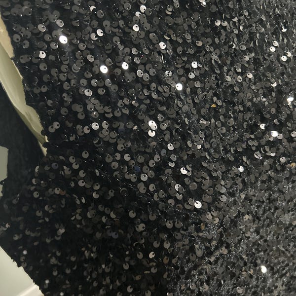 Red Sequin Embroidered Mesh Fabric- Floral Leaf Red Design, Sheer Mesh ...