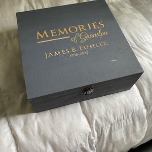 Memorial Gift Box, Memorial Gifts, Memory Box, Memorial Keepsake ...