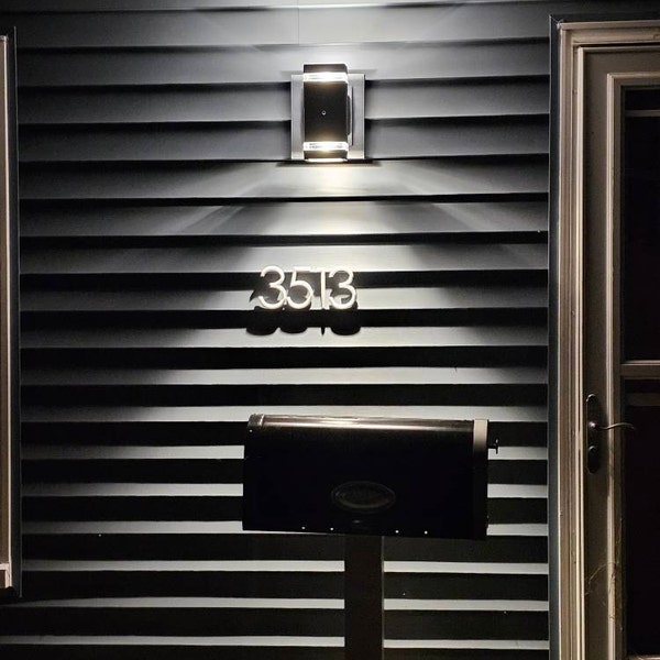 NO DRILLING REQUIRED 4.5" Vinyl Siding House Numbers and Letters Black ...