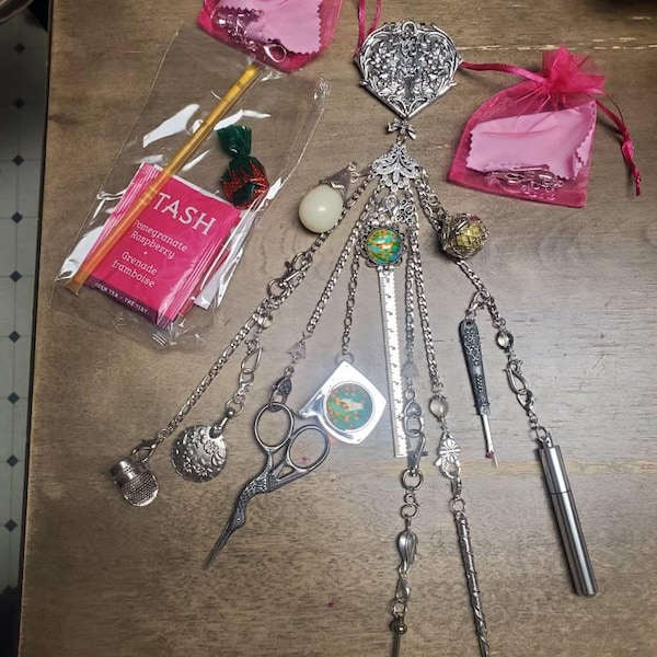 Chatelaine Tools - Gift Sets of 3,4, or 7 Victorian Needlework Tools ...