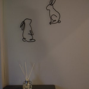 Wire Rabbits Wire Words Pet Gifts Decor Bunny Animal Lover - Etsy