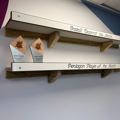 Engraved Trophy Award With Logo & Wording for Schools, Football, Dance ...