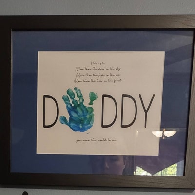 Handprint Art Craft / Daddy Dad Poem / Father's Day / Kids Baby Toddler ...