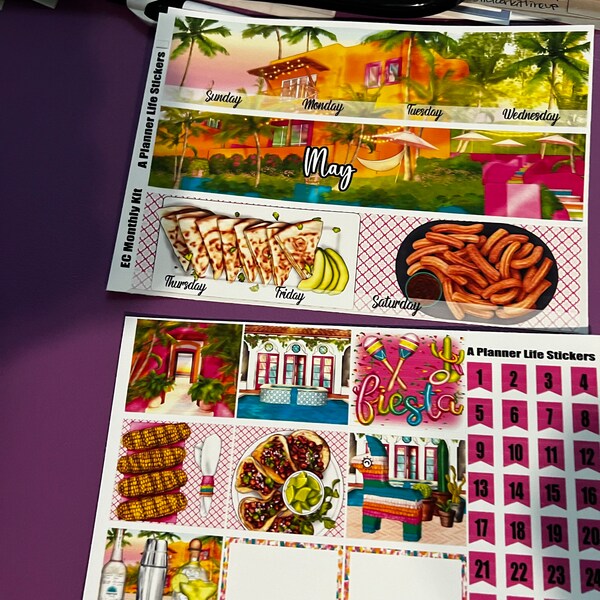 Monthly Amusement Park Printable Planner Stickers: Made to Fit the ...