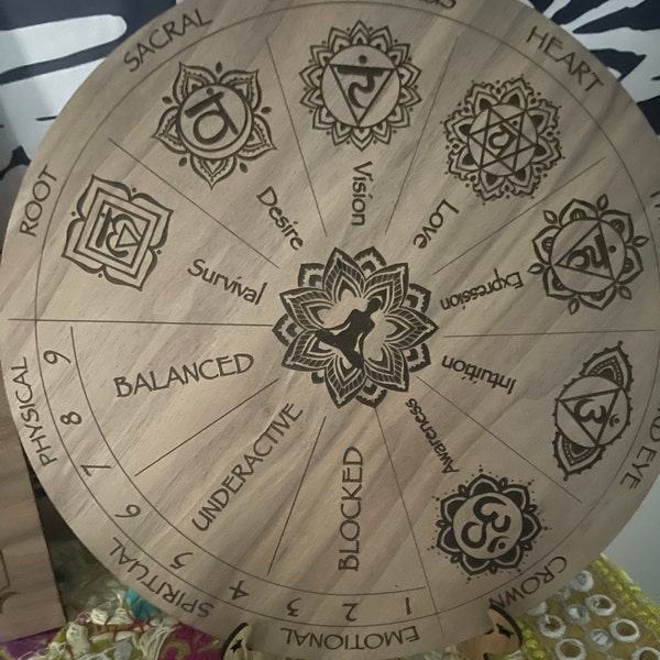 Chakra Balancing Pendulum/ Board - Locally Made - Etsy