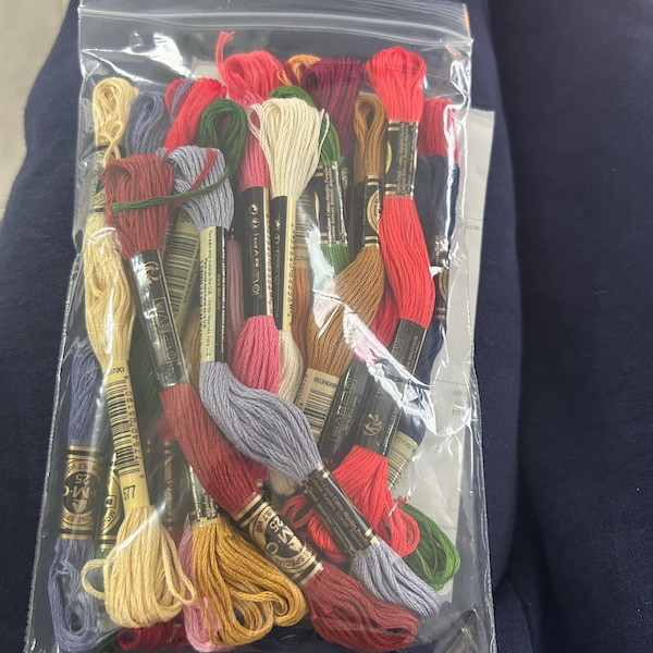 Full Set of 447 Cross Stitch Threads CXC 2 Labels - DMC Colours - No.s ...