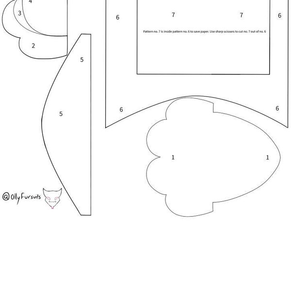 Digital Download Fursuit Digitigrade Feet Paws Pattern - Etsy