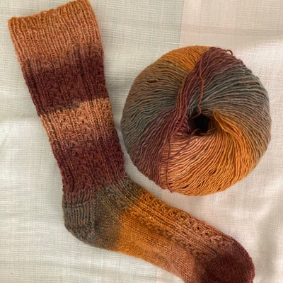 Easy Cable Sock Knitting Pattern Beginner Friendly the - Etsy
