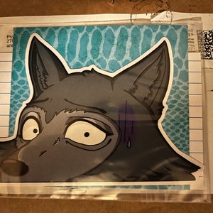 Juno Beastars Peeker Sticker LARGE Anime Wolf Sticker - Etsy