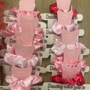 Ballet Printable, Scrunchie Ballet Valentines Card, Tutu Scrunchie ...