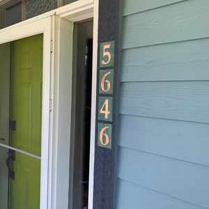Modern Contemporary Coloured House Numbers Standoff Floating - Etsy