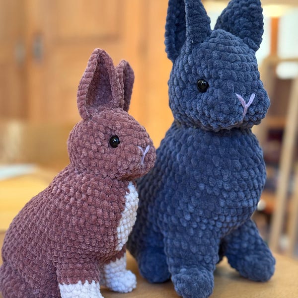 Crochet Pattern Realistic Mini Bunny Rabbit Amigurumi English PDF ...