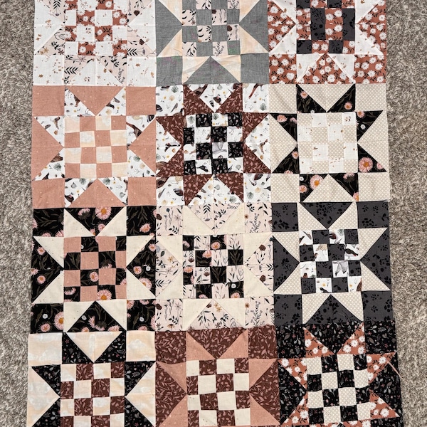Redwood Cottage Quilt Pattern: Fat Quarter Scrappy Design (PDF Pattern ...