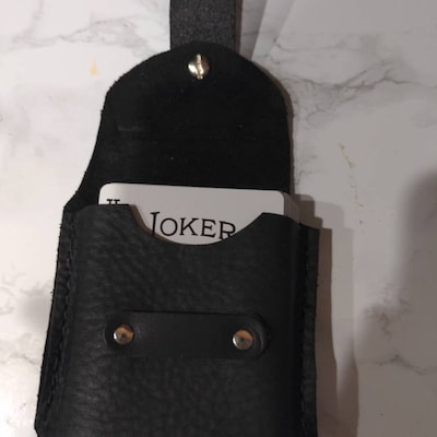 Playing Cards With Leather Belt Case - Etsy