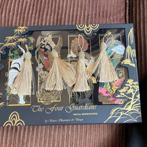 Four Guardians Metal Bookmark Box Set: Chinese Mythology Collector's ...