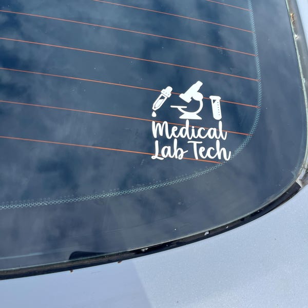 Lab Tech Decal - Etsy