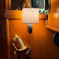 Map Lamp Shade, Custom Topographic Map Lampshade of Your Favorite Place ...