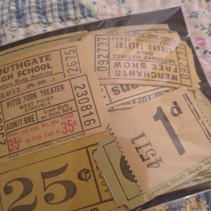 Vintage Circus Tickets Assortment | Etsy