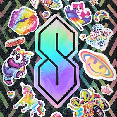 90s Sticker Holographic Cool S, Stussy S, Super S, Universal S, Pointy ...