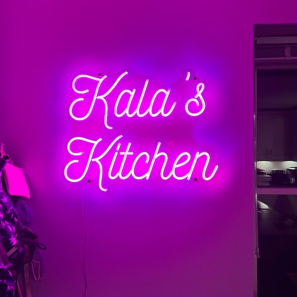 Custom Name LED Neon Sign Light | Neon Name Sign Art | Aesthetic Custom ...