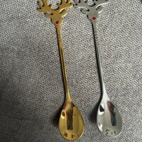 Personalised Reindeer Shaped Hot Chocolate Spoon - Etsy UK