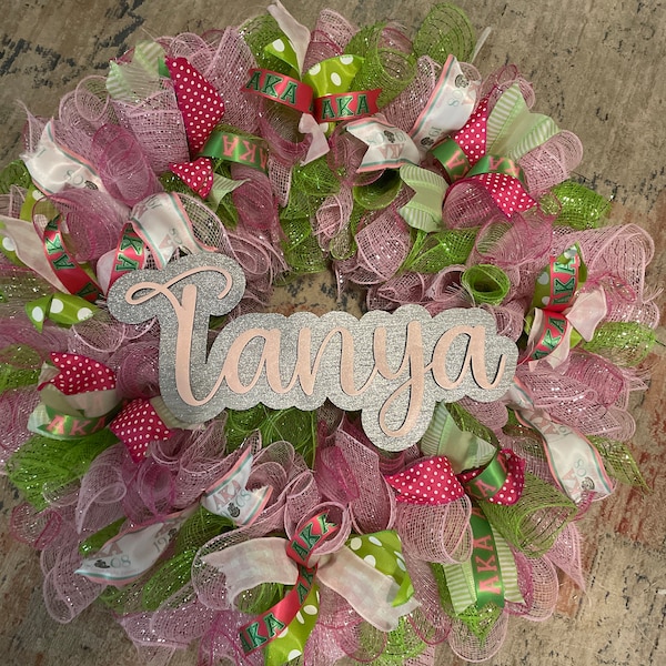 Pink/green Sorority Inspired Satin Ribbon High Quality Vivid Colors - Etsy