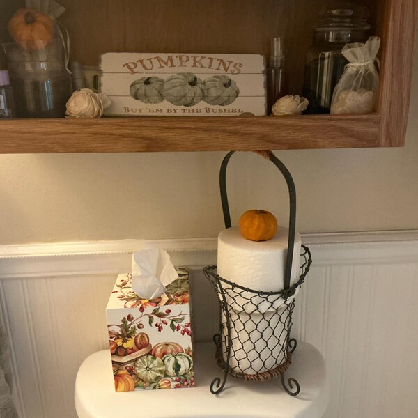 Fall Tissue Box Cover: Fall Accent Decor - Etsy