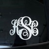 Custom Monogram Car Window Decal - Vine Font - Personalized Initials ...