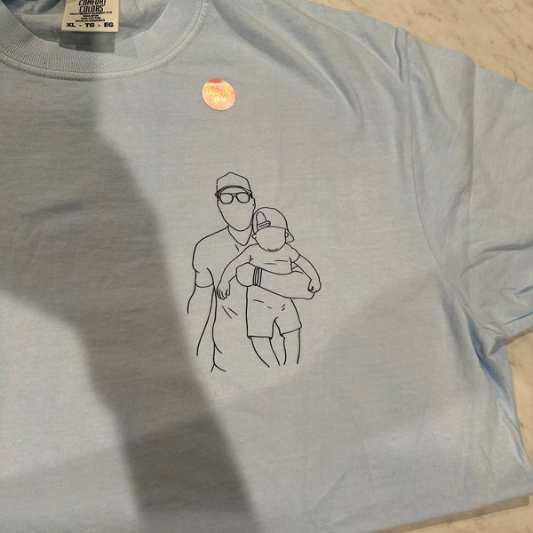 Custom Portrait Shirt, Comfort Colors Custom Portrait From Photo ...