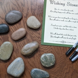 Wishing Stones Instructions Sign Customize for Your Event - Etsy