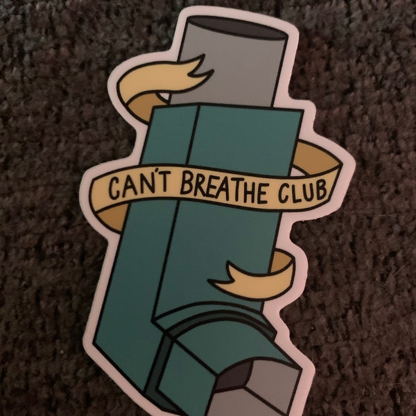 Asthma Inhaler Waterproof Vinyl Sticker | Laptop Decal Sticker Small ...