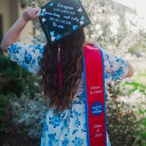 Embroidered Cowgirl Grad Cap Topper Graduation Cap Topper Grad Gift ...