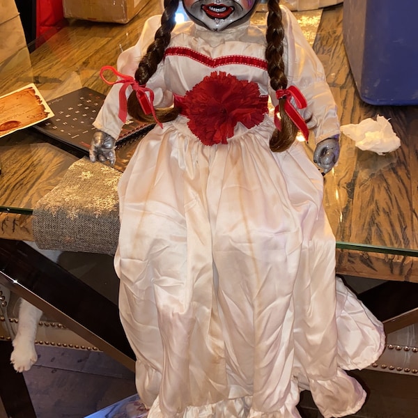 OOAK Demonic Annabelle Doll Silver Dark Version Super Evil Super Creepy ...