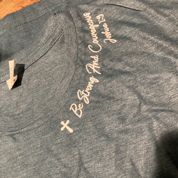 Christian Sweatshirt, Be Strong and Courageous Shirt, Bible Verse Shirt ...