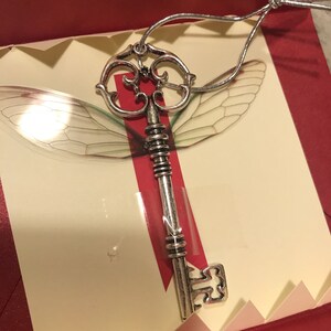 Flying Key Ornament With Howler Envelope Valentine Personalized Option ...