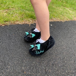 Cheer Dance Gymnastics Shoe Covers With Bows - Etsy