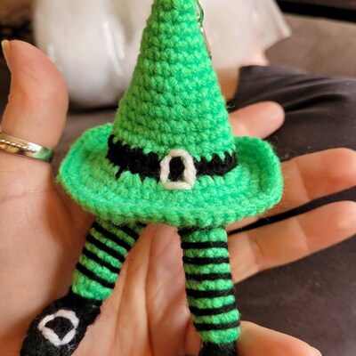 Halloween Crochet Pattern, Crochet Witch Hat Pattern, Crochet Keychain ...