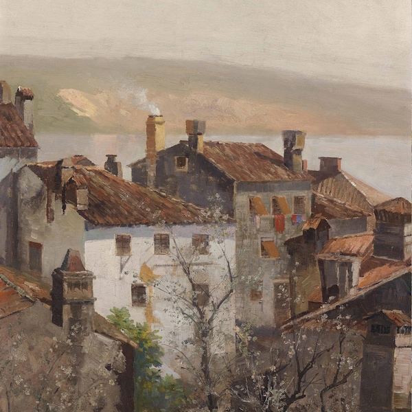 Horse Racing Painting Wall Art Print, Jockey Home Decor, Vintage Sports ...