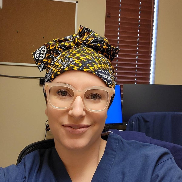 High Bun, With Satin Lined,scrub Caps, Surgical Cap , Nurses Caps, High ...