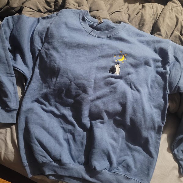 Embroidered Anime Hoodie, K.B.G Boxing Gym Pullover, Subtle Anime ...