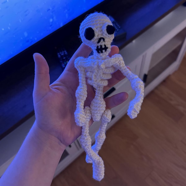 Mr. Bones Skeleton Crochet Doll Pattern PDF - Made by a Human - Etsy