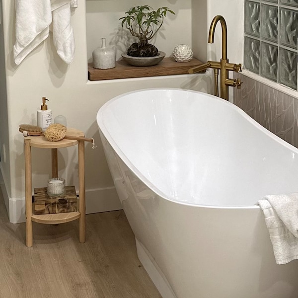 WALNUT STOOL, Foot Rest, STEP Stool, Personalized Small 4 Leg Wooden ...