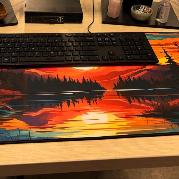 Kawaii Cat Anime Desk Mat, Lo-fi Flower Shop Mouse Pad, TCG Playmats ...