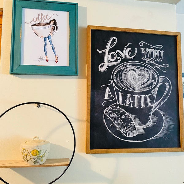 Just One Cup COFFEE (fashion Illustration Print) Choose Your Skintone ...